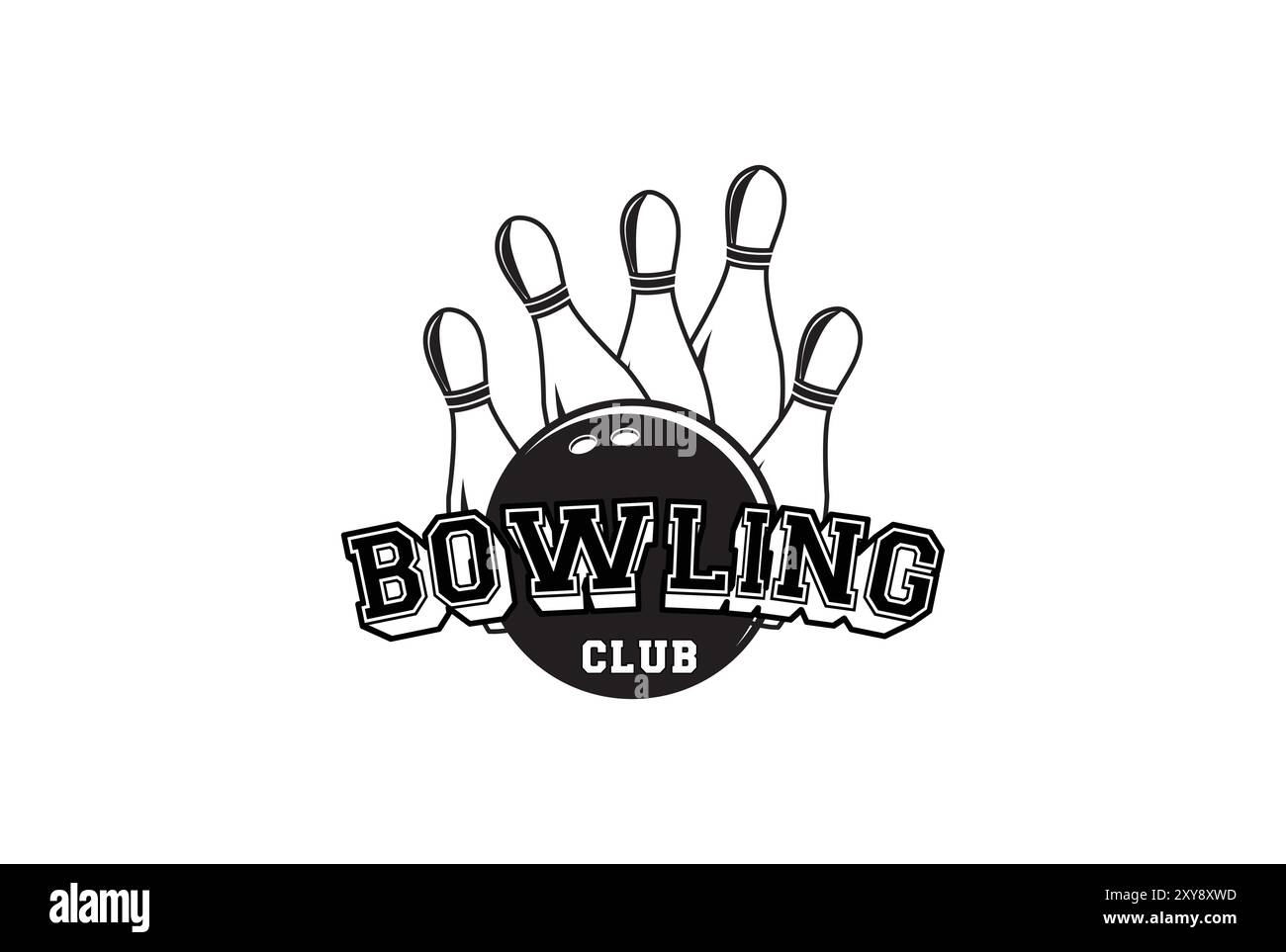 Black silhouette bowling ball Black and White Stock Photos & Images - Alamy