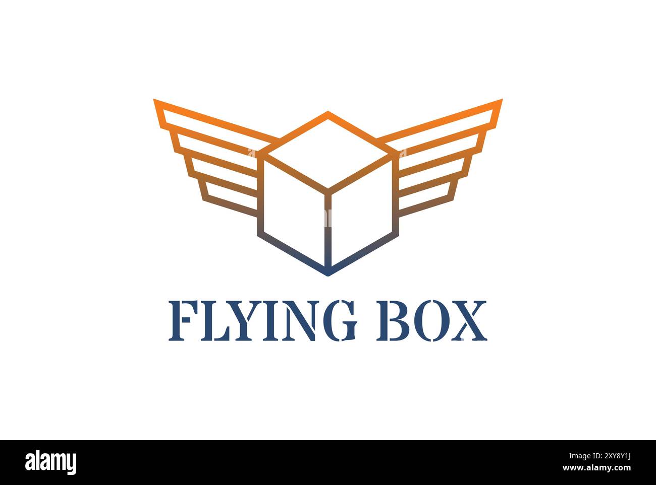 Cube wings logo Cut Out Stock Images & Pictures - Alamy