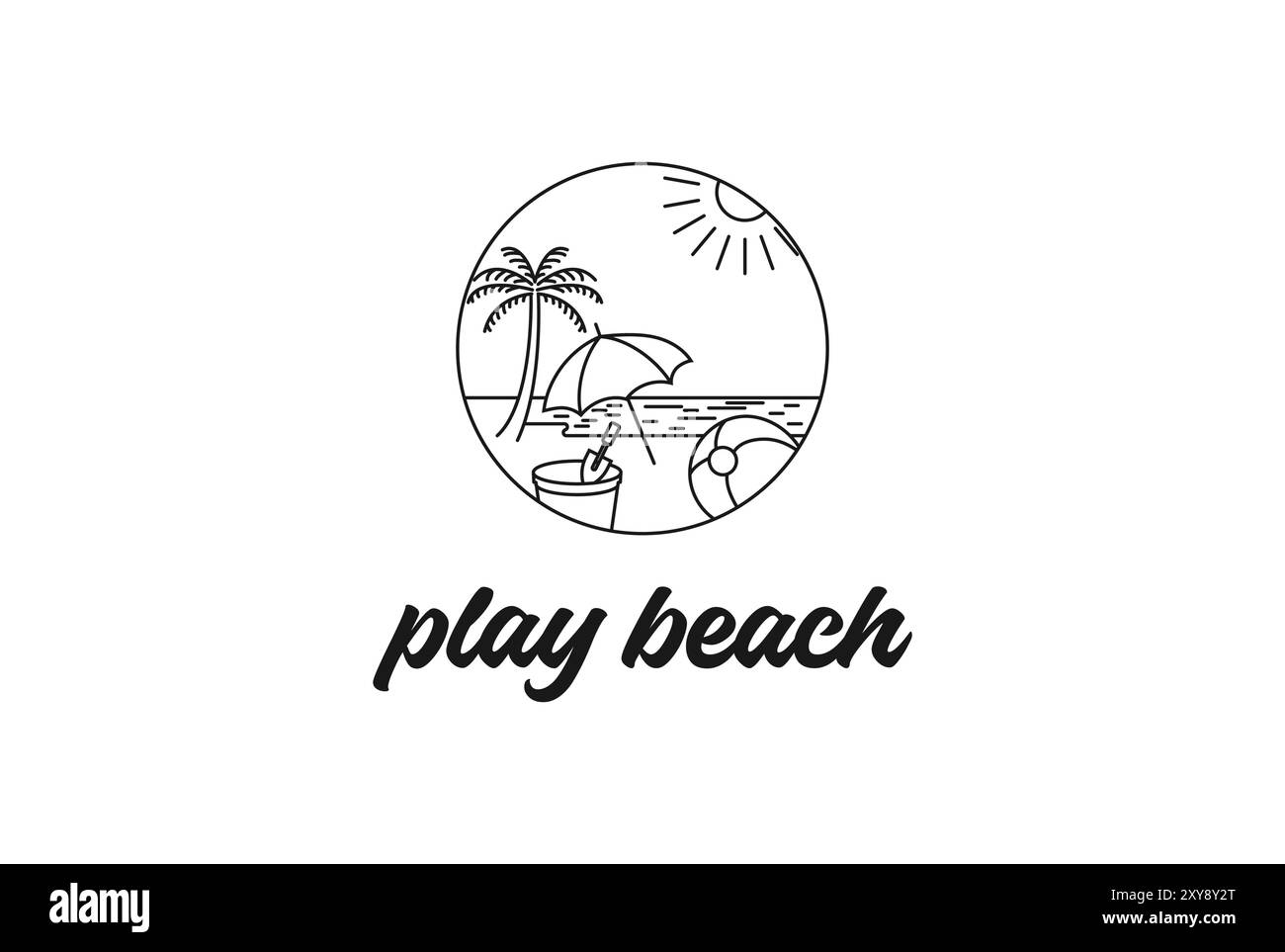 Spade beach not bucket Stock Vector Images - Alamy