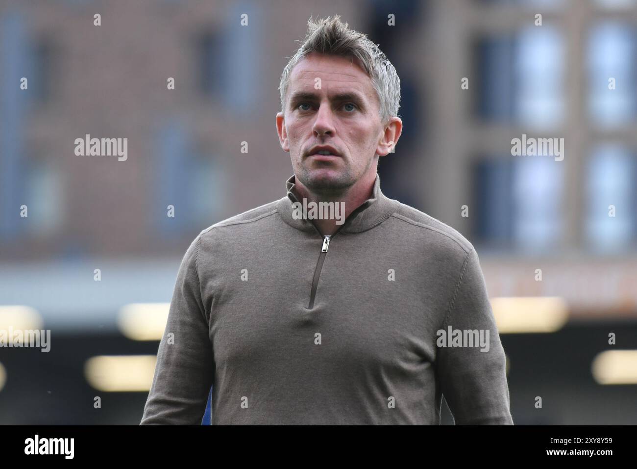 London, England. 28th Aug 2024. Ipswich Town Head Coach Kieran McKenna ...
