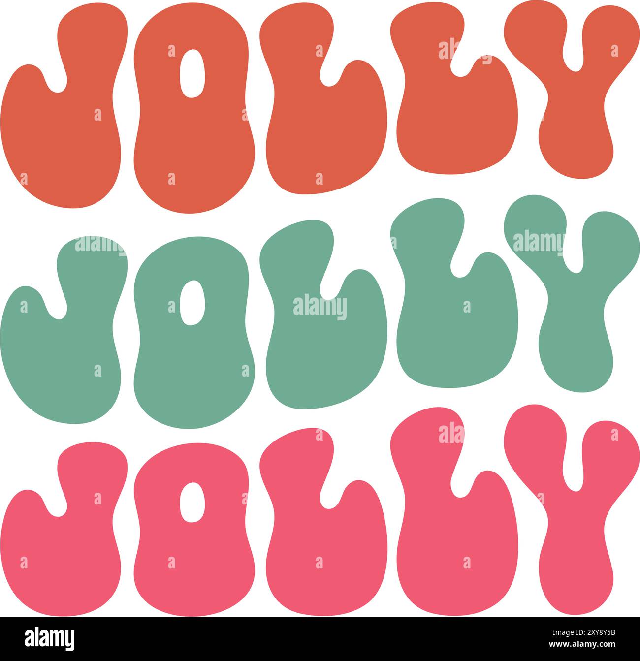 Holly jolly christmas holidays Stock Vector Images - Alamy