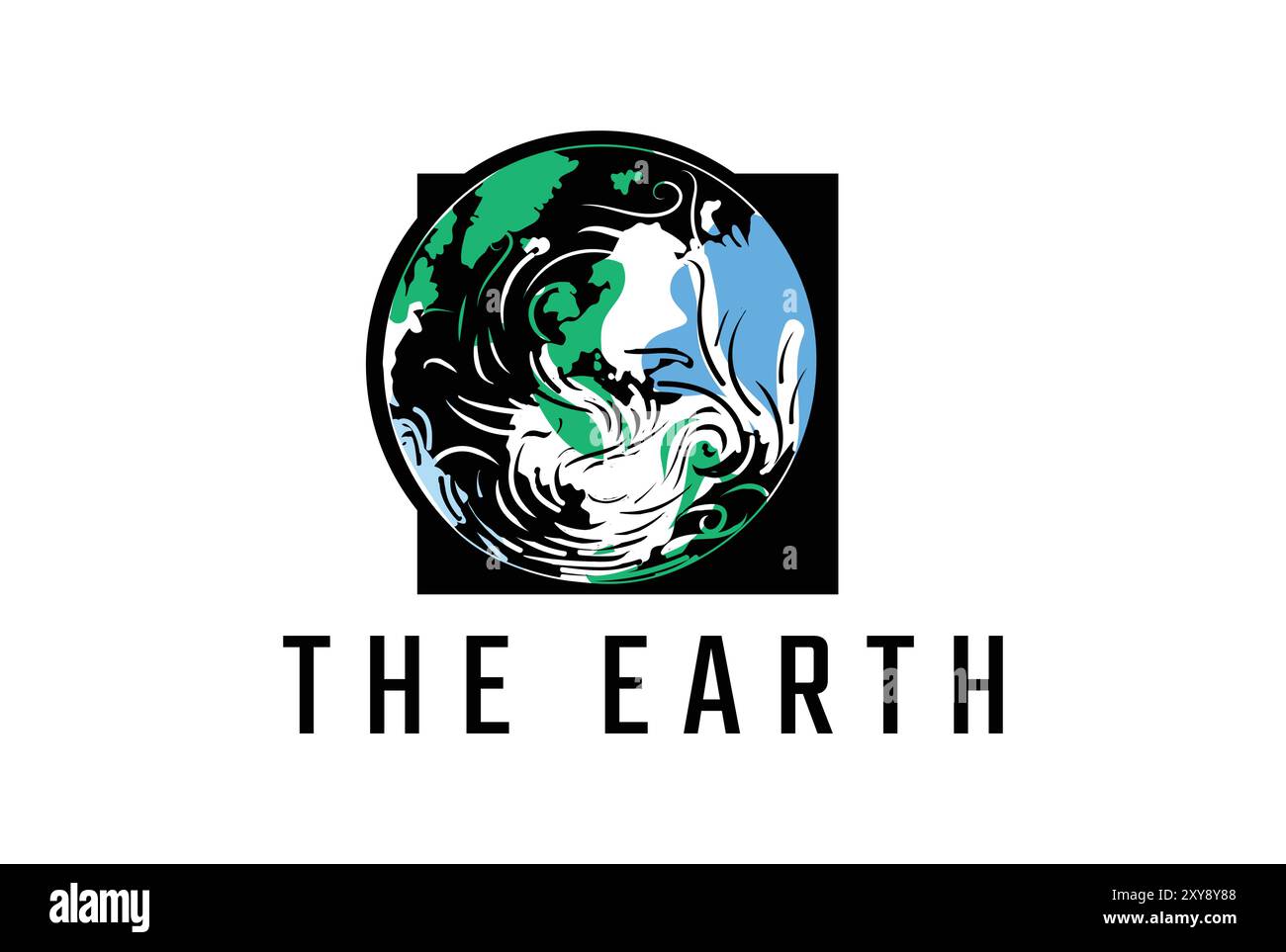 Vintage Retro World Globe Earth Planet Symbol for Space Science Logo ...