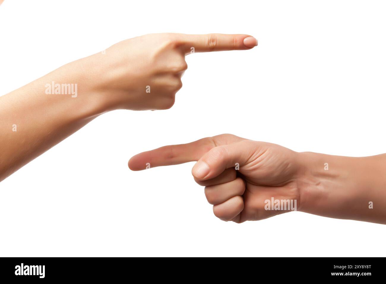 Hand power fist gesture isolated on white Stock Photo - Alamy