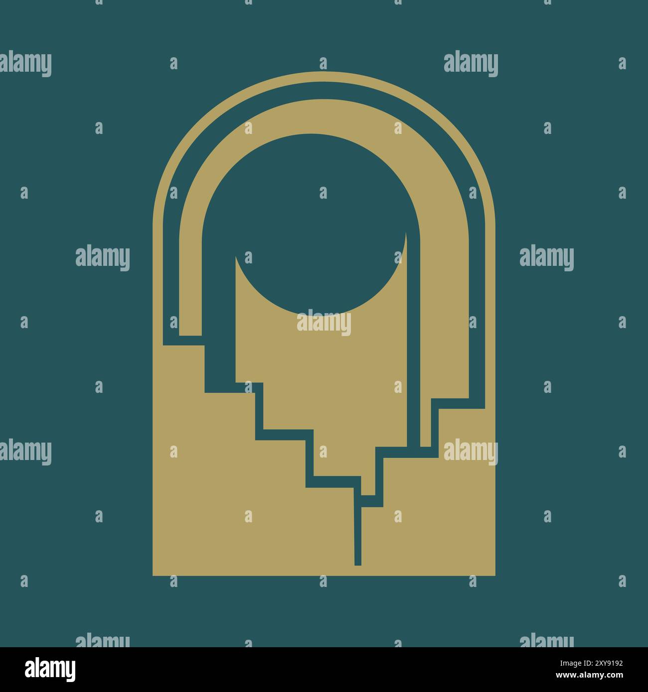 Aesthetic architecture elements logotype design. Modern abstract art ...