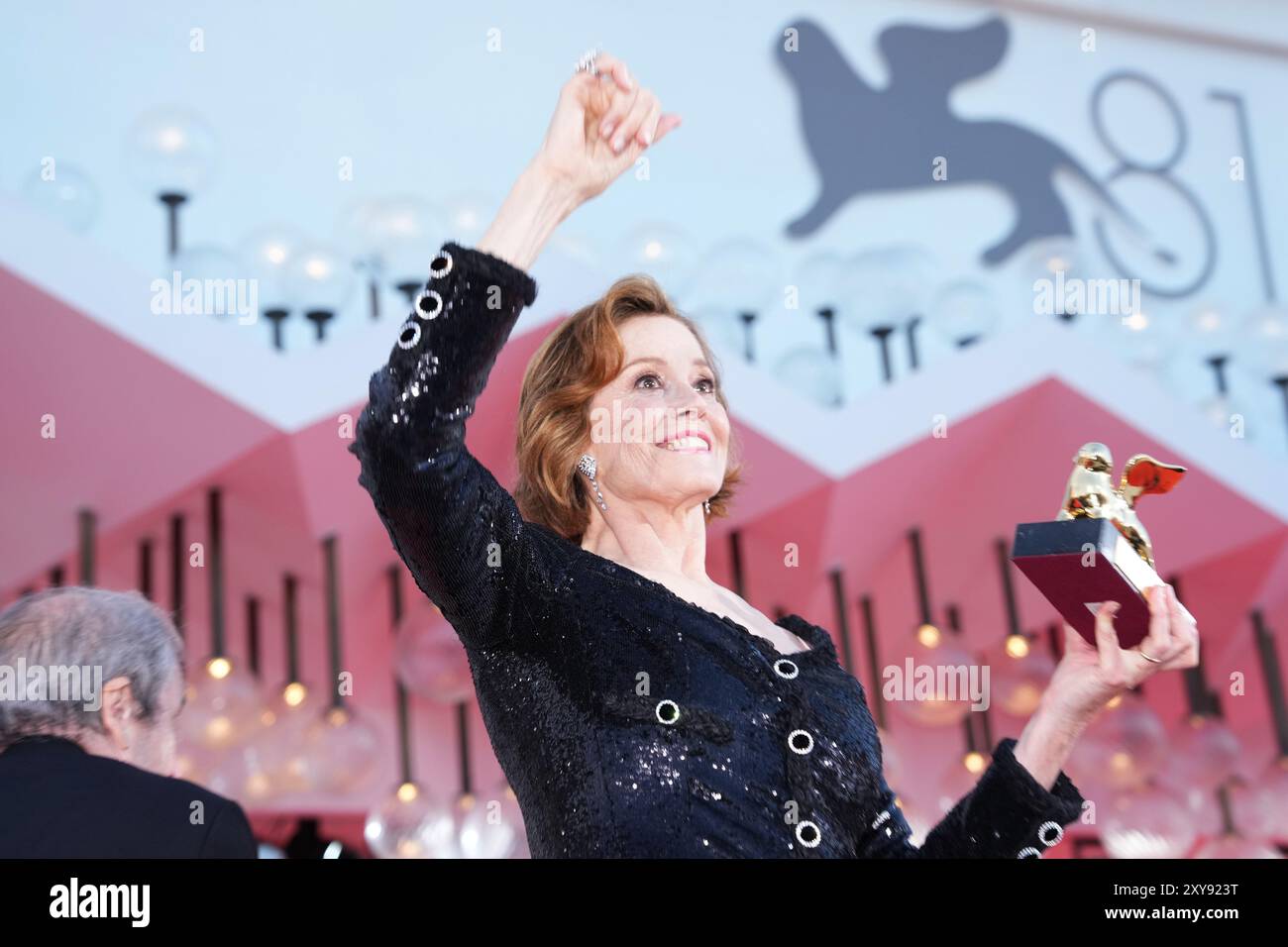 Sigourney Weaver receives the golden lion award at the 81st Venice ...