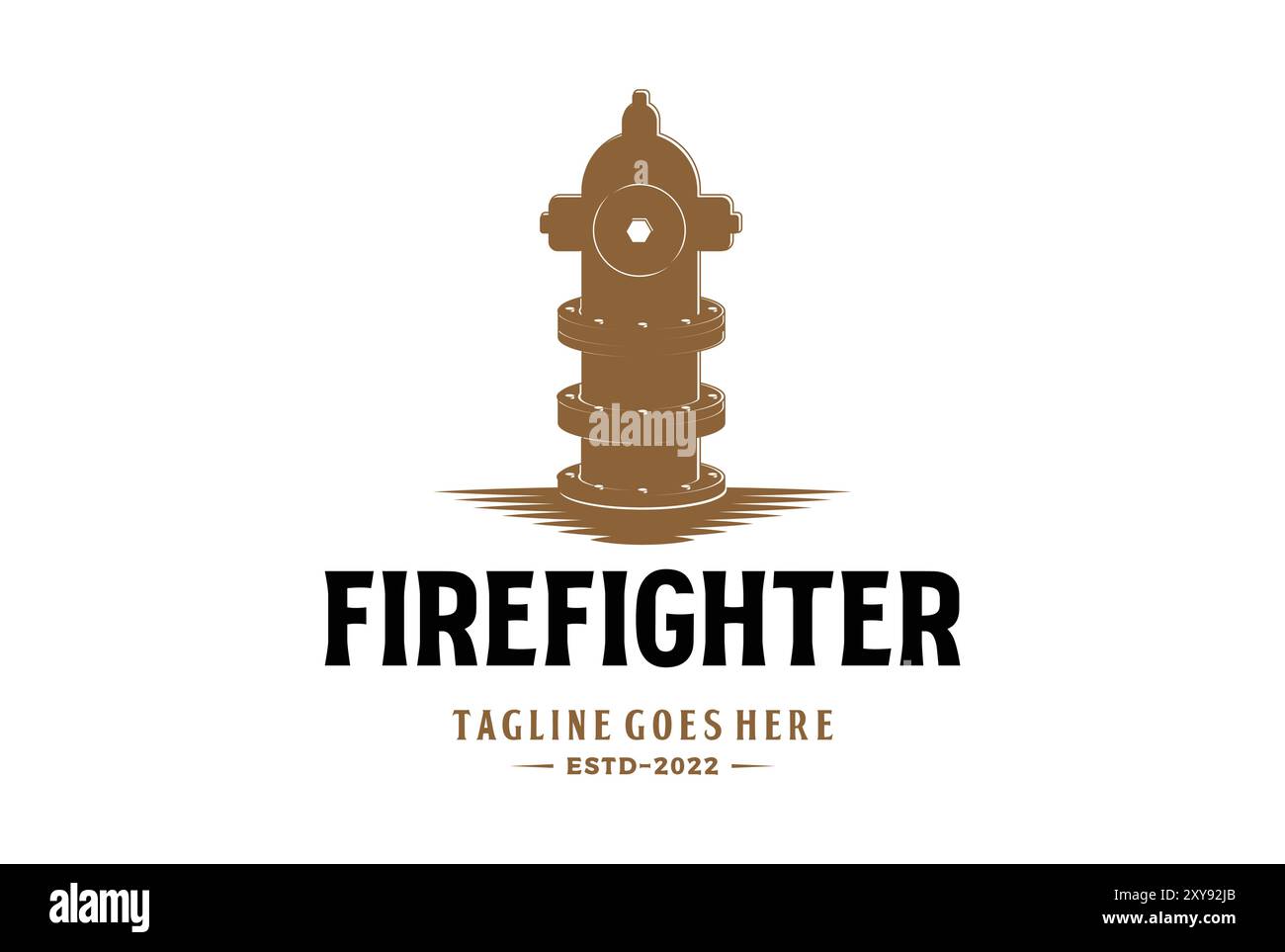 Fire department logo label Stock Vector Images - Alamy