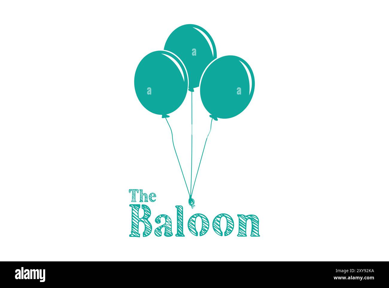 Balloon in cartoon style. Bunch of balloons for birthday and party ...