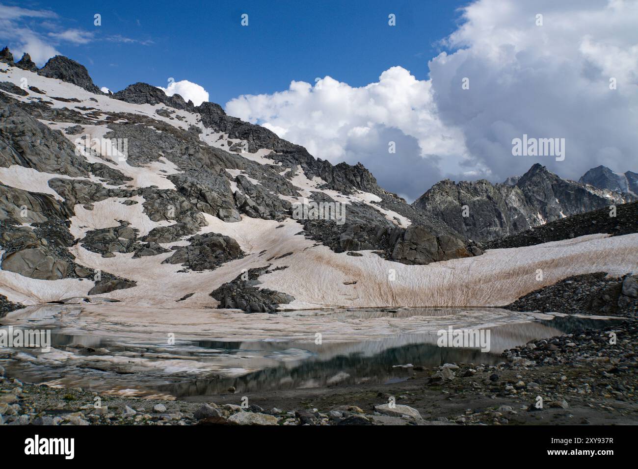 Ein See aus Schnee und Eis Stock Photo - Alamy