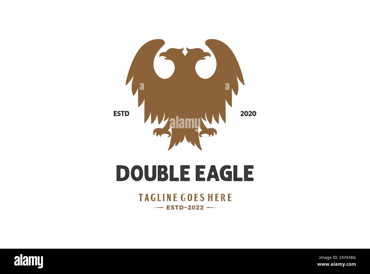 Two Headed Eagle Logo Double Eagle Symbols Royalty Free Images, Stock