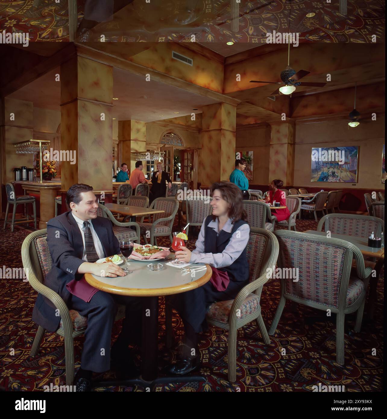 Group dining social interaction hi-res stock photography and images - Alamy