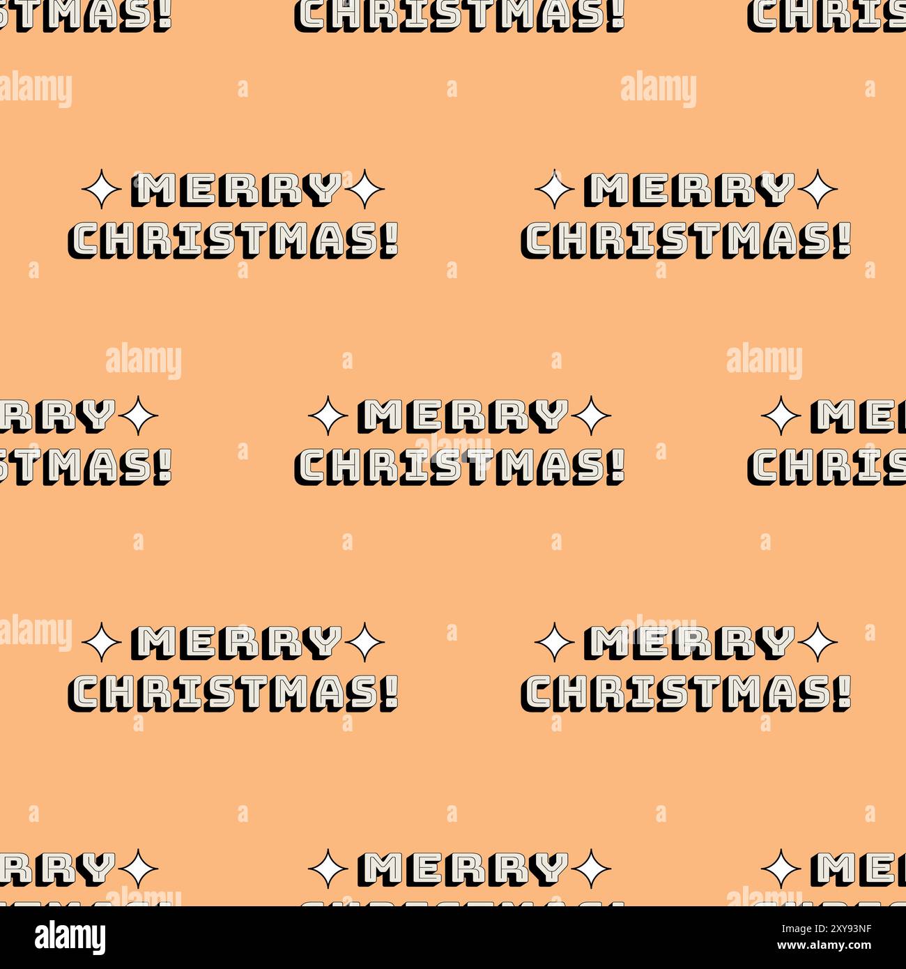 Christmas pattern with Merry Christmas phrase. Pattern in swatches. For ...