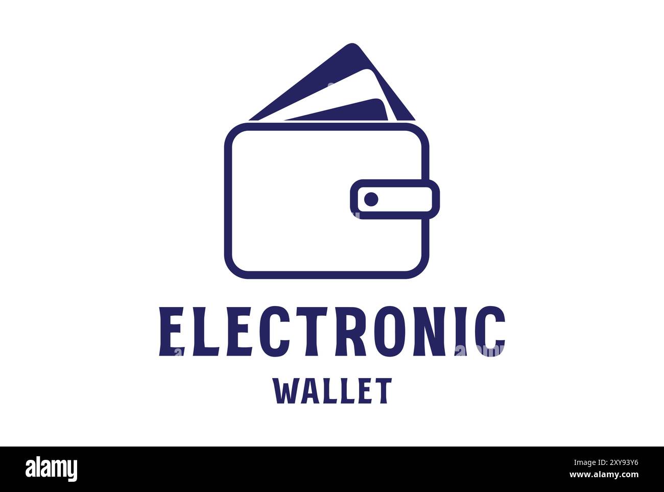 Simple Minimalist Wallet Symbol Icon for Electronic Payment Service Apps Logo Design Stock ...