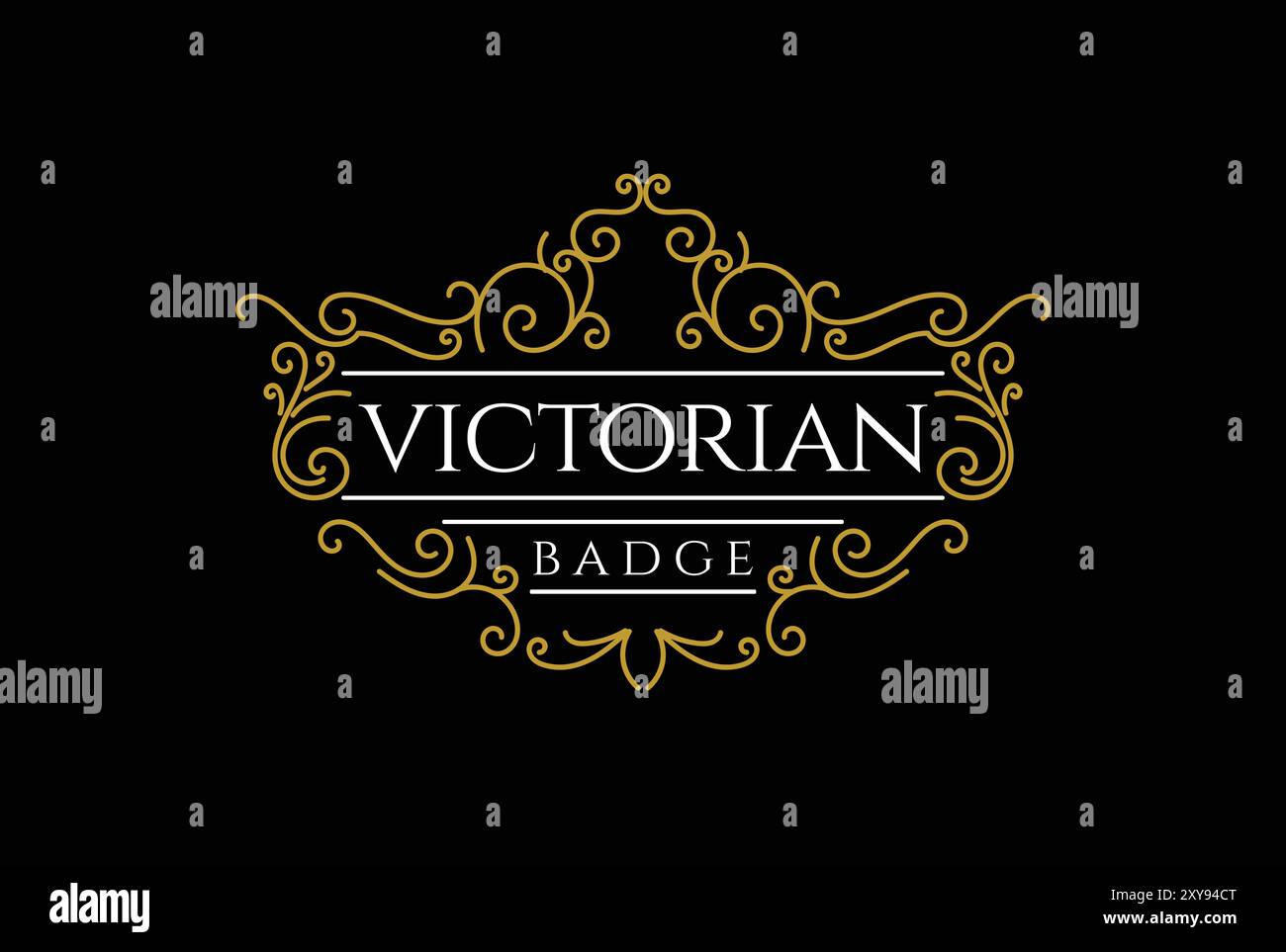 Vintage Victorian Border Frame Royal Crown Crest Badge Emblem Stamp ...