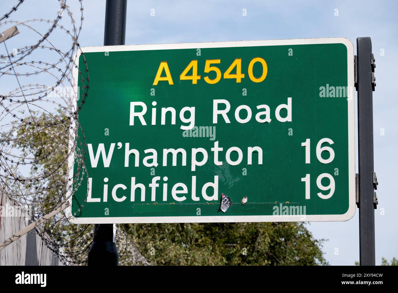 A4540 Ring Road sign, Bordesley, Birmingham, West Midlands, England, UK ...