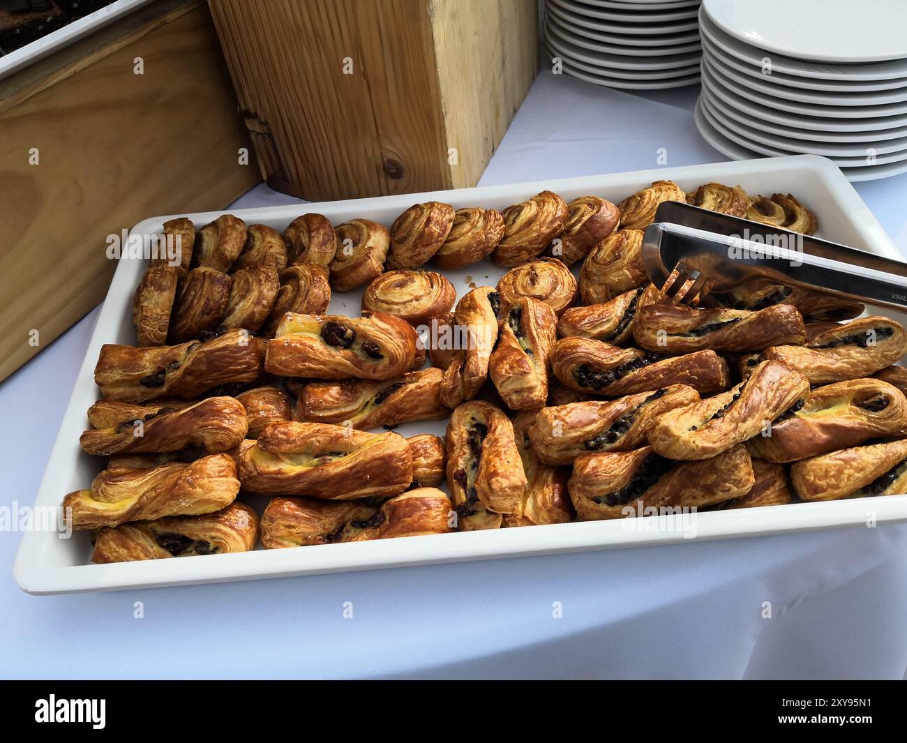 The Assortment of snacks on the buffet table. Various light snacks ...
