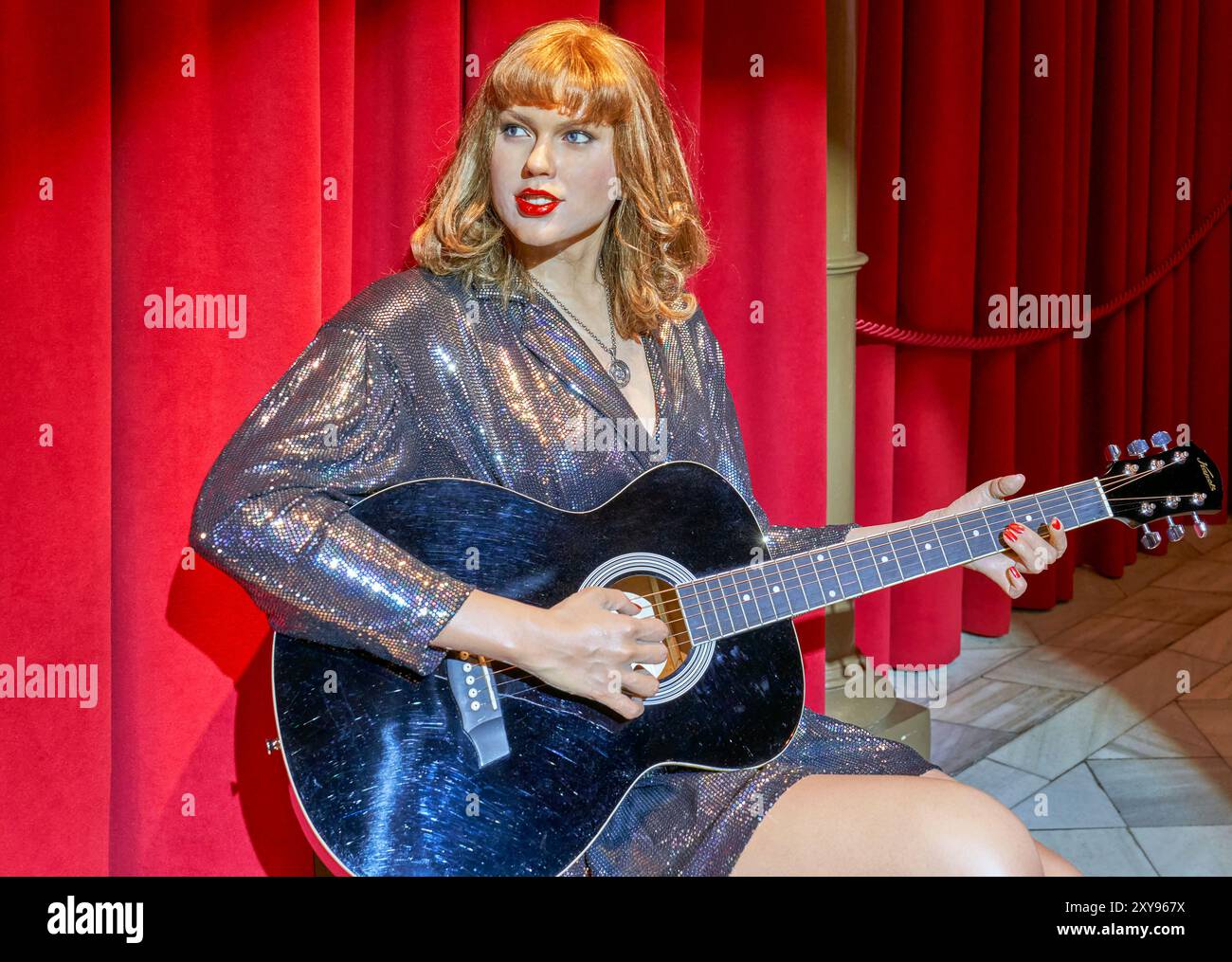 Taylor Swift figure in the Wax Museum in Barcelona, Spain Stock Photo ...