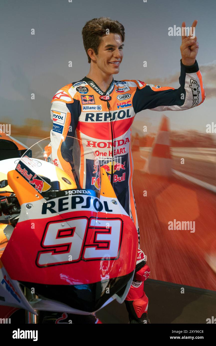 Marc Marquez figure in the Wax Museum in Barcelona, Spain Stock Photo ...