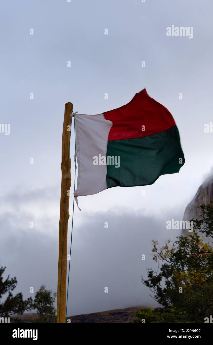 Flag of Madagascar Stock Photo - Alamy