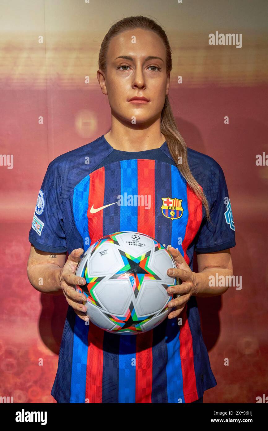 Alexia Putellas figure in the Wax Museum in Barcelona, Spain Stock ...