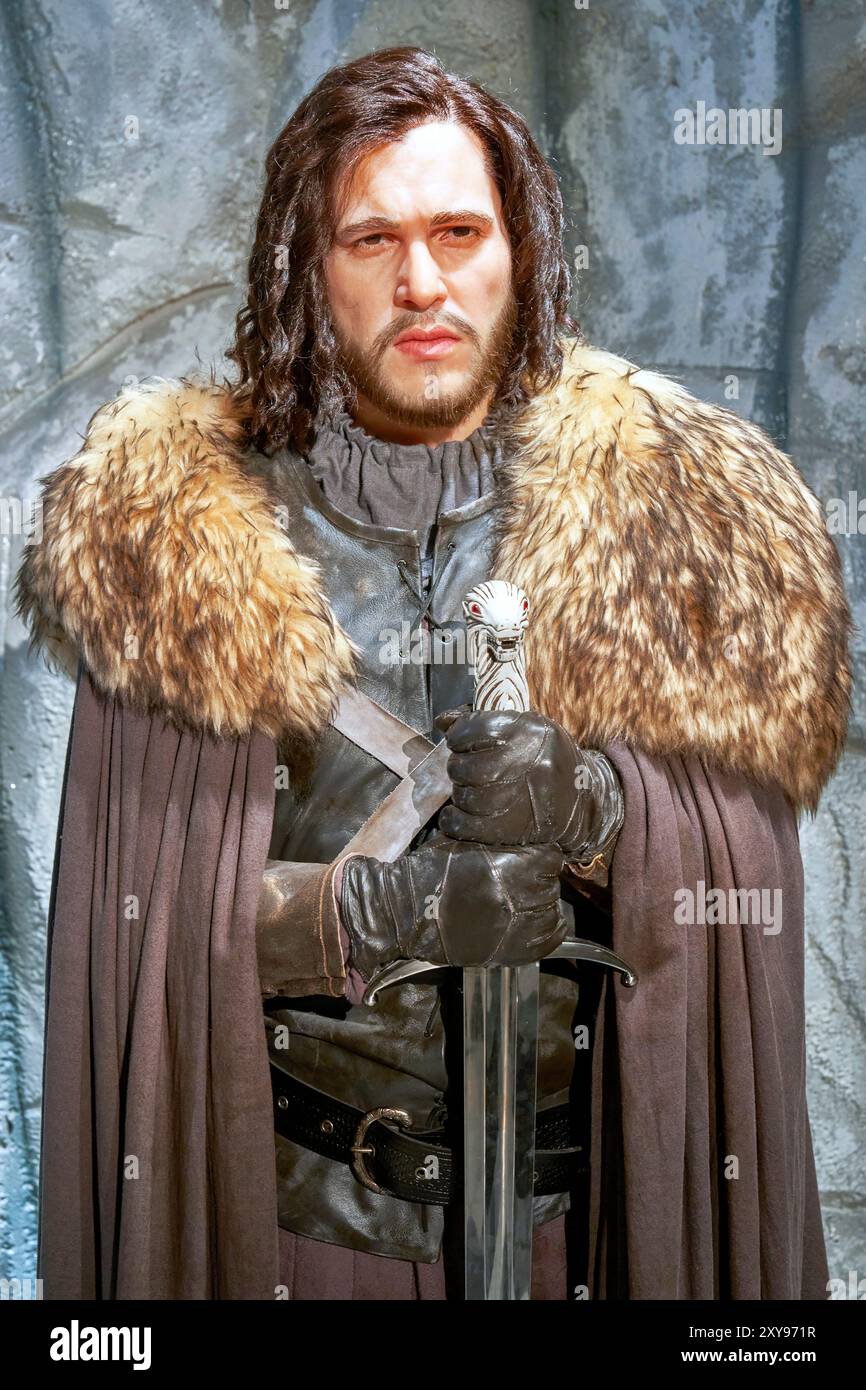 John Snow figure in the Wax Museum in Barcelona, Spain Stock Photo - Alamy