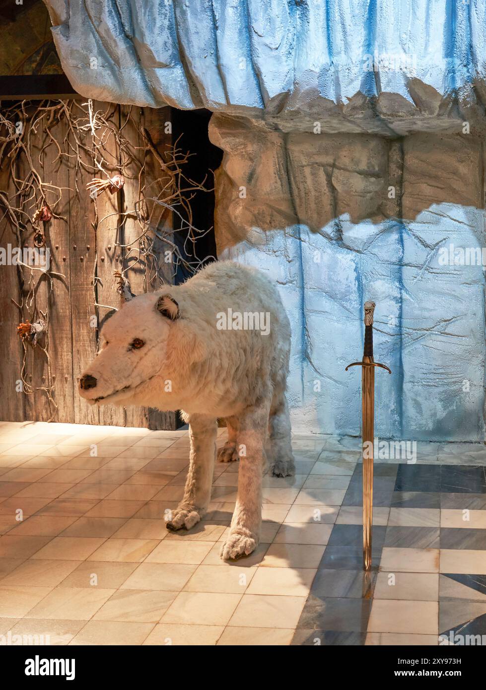 Game of Thrones scene in the Wax Museum in Barcelona, Spain Stock Photo ...