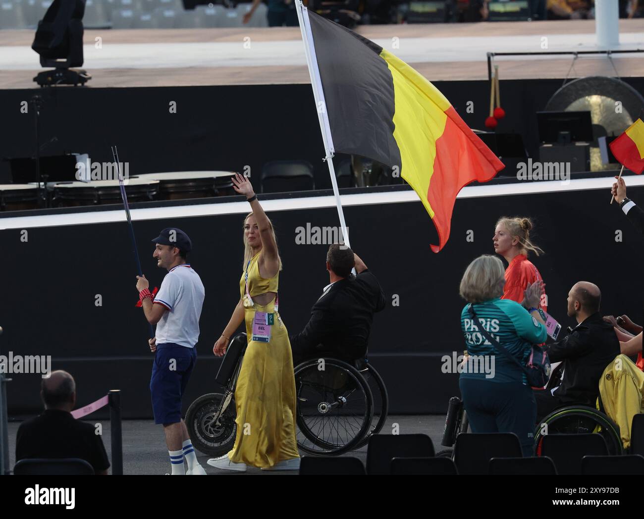 Paris, France. 28th Aug, 2024. Belgian Manon Claeys and Belgian Joachim ...