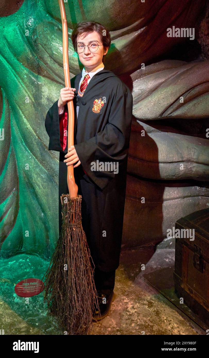 Harry Potter figure in the Wax Museum in Barcelona, Spain Stock Photo ...