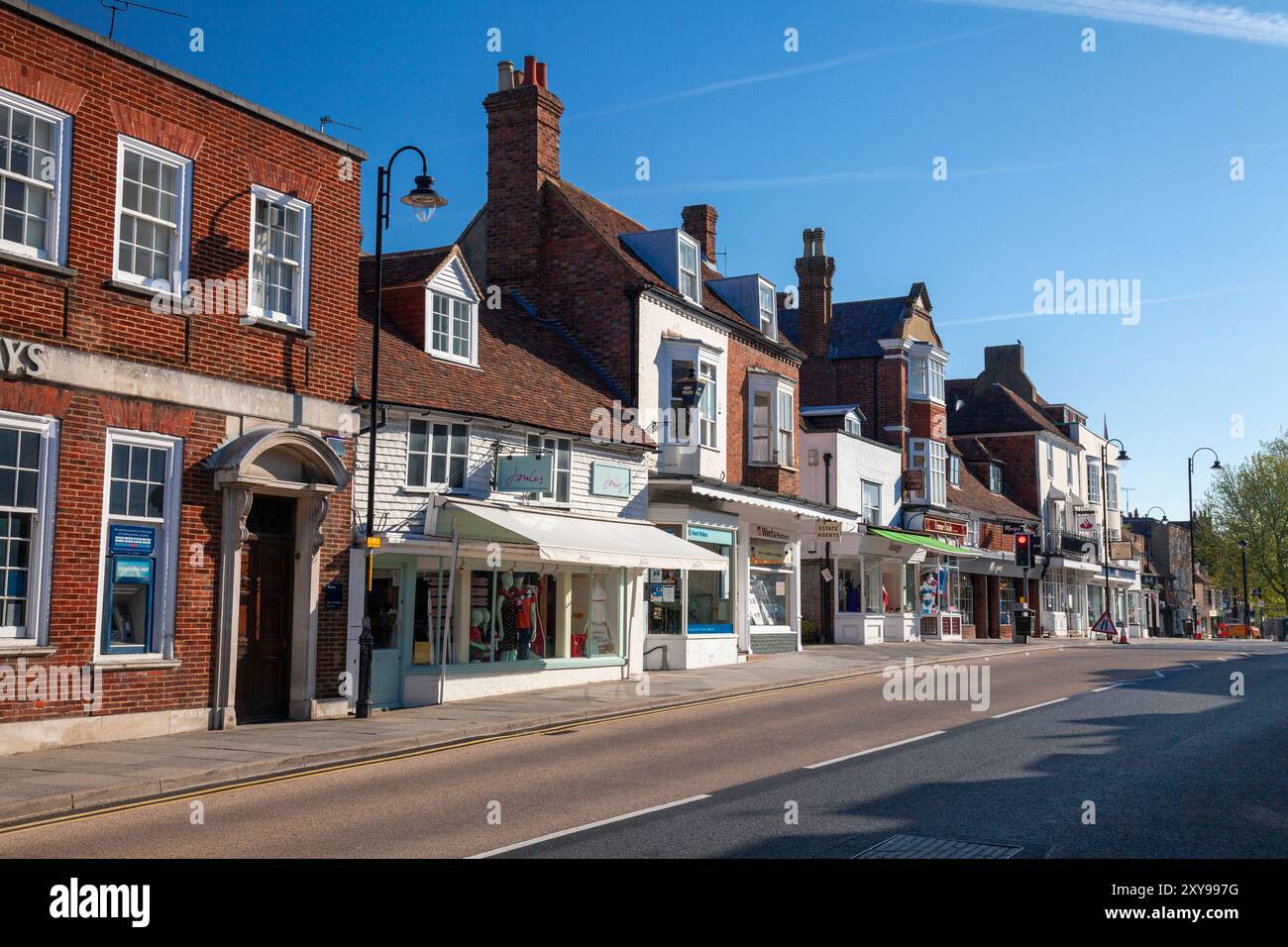 UK, England, Kent, Tenterden High Street Stock Photo - Alamy