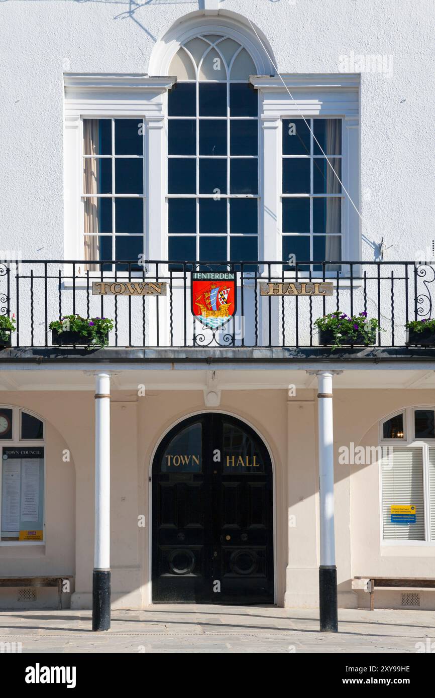 UK, England, Kent, Tenterden, Tenterden Town Hall (Entrance detail ...