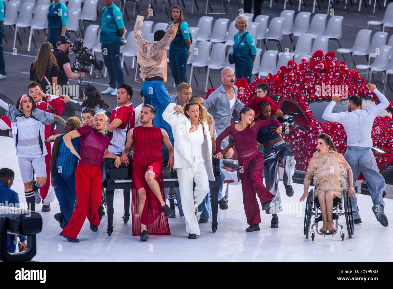 Paris, France. 28th Aug, 2024. Paralympics, Paris 2024, Opening ...