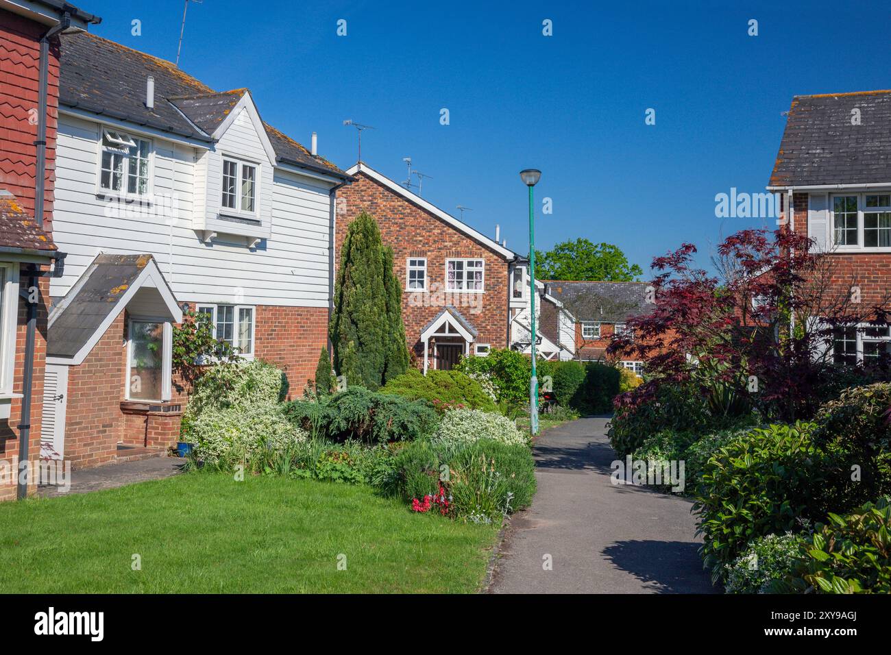 UK, England, Kent, Tenterden, The Rogersmead Housing Estate ...