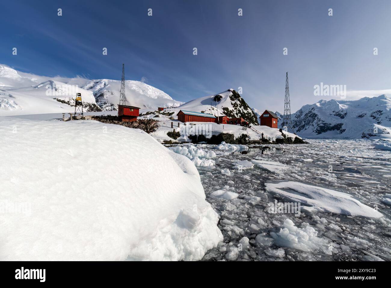 View of the Argentine base Almirante Brown, named after Guillermo Brown ...