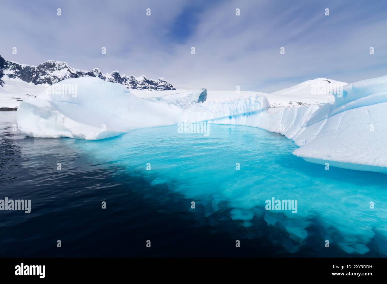 Grounded iceberg near Wiencke Island in the Palmer Archipelago ...