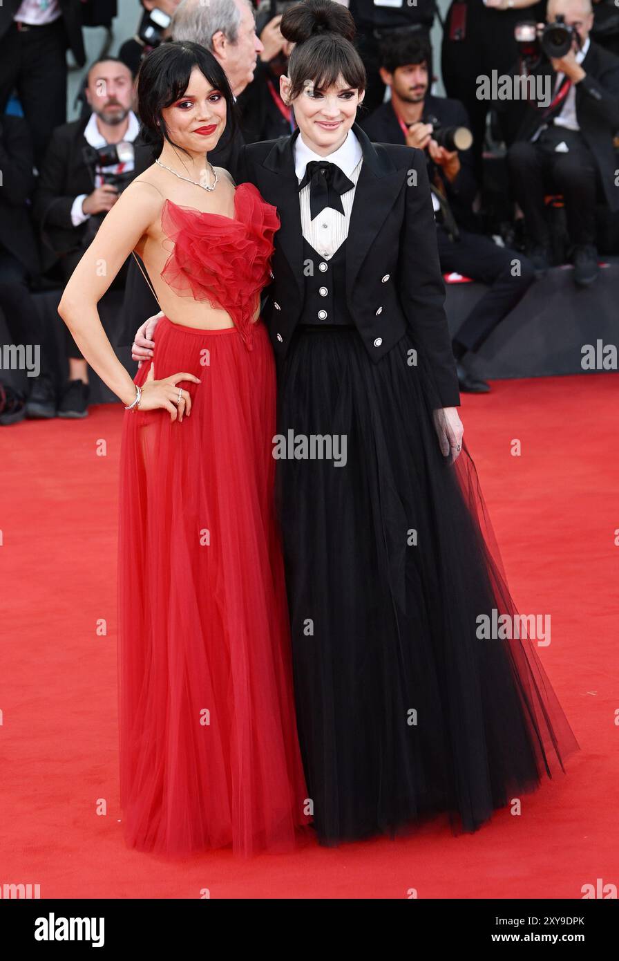 American actresses Jenna Ortega and Winona Ryder attend the Opening ...