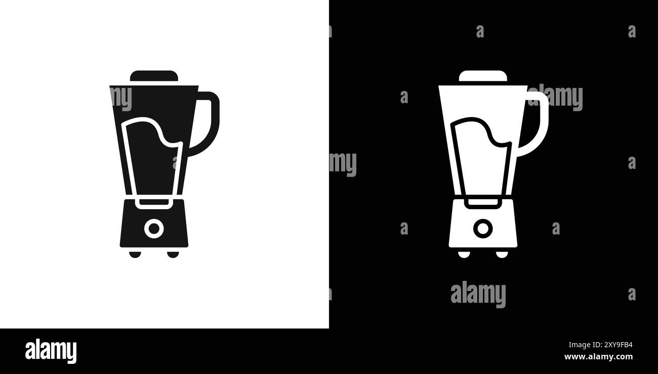 Blender icon logo sign vector outline in black and white color Stock ...