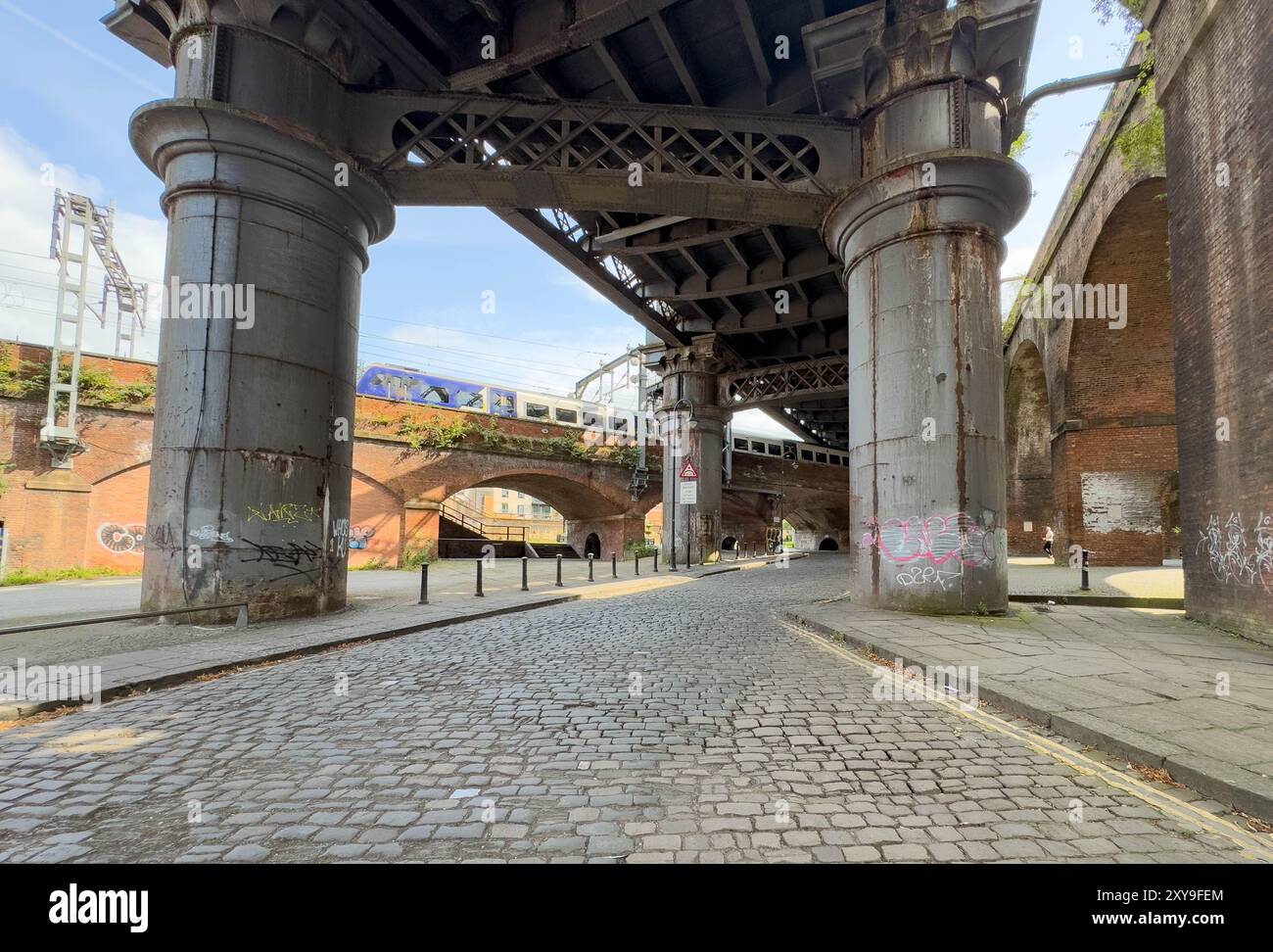 Manchester, uk, January 19th 2025 bridges and other architecture around ...