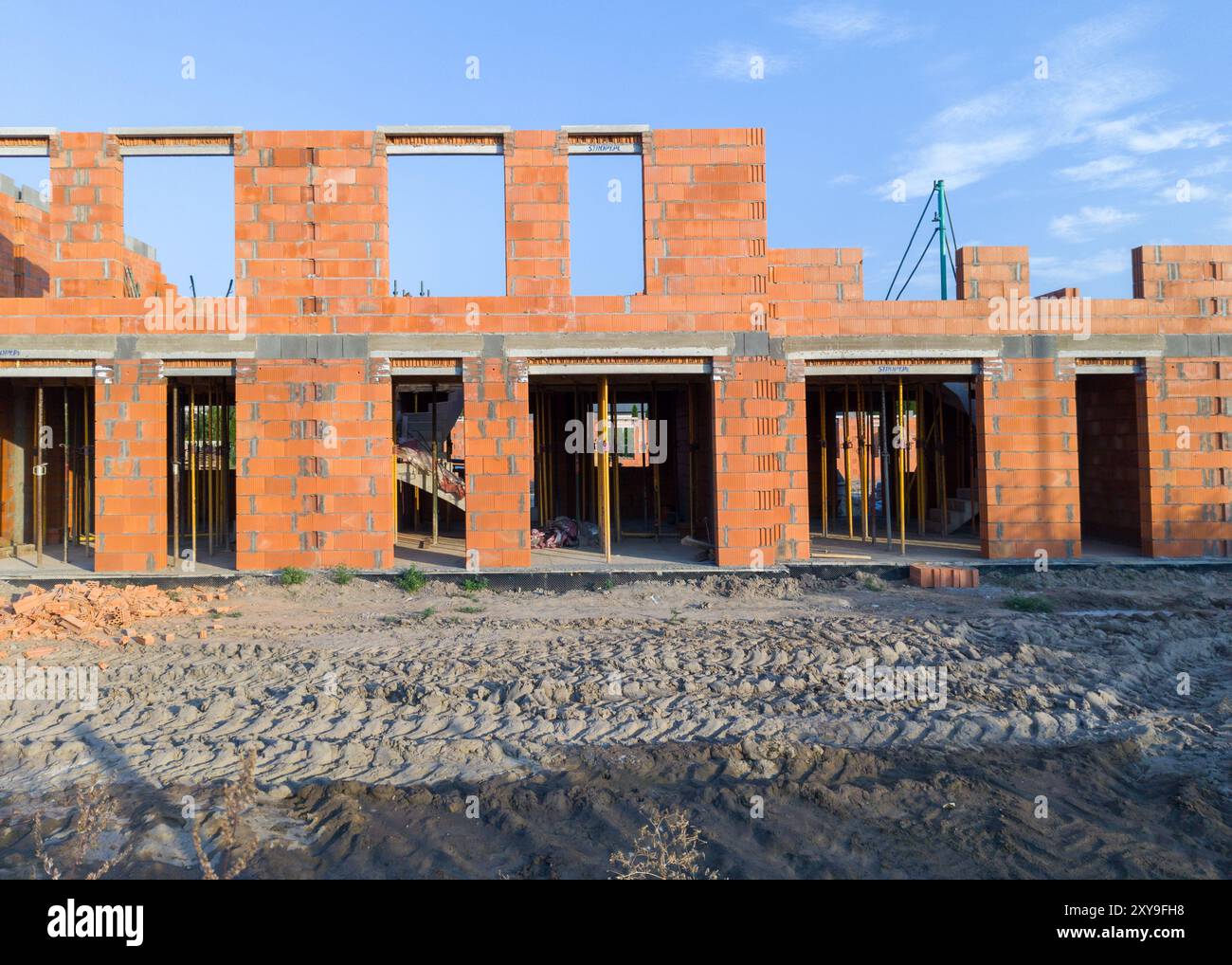 Construction Site of New Building Stock Photo - Alamy