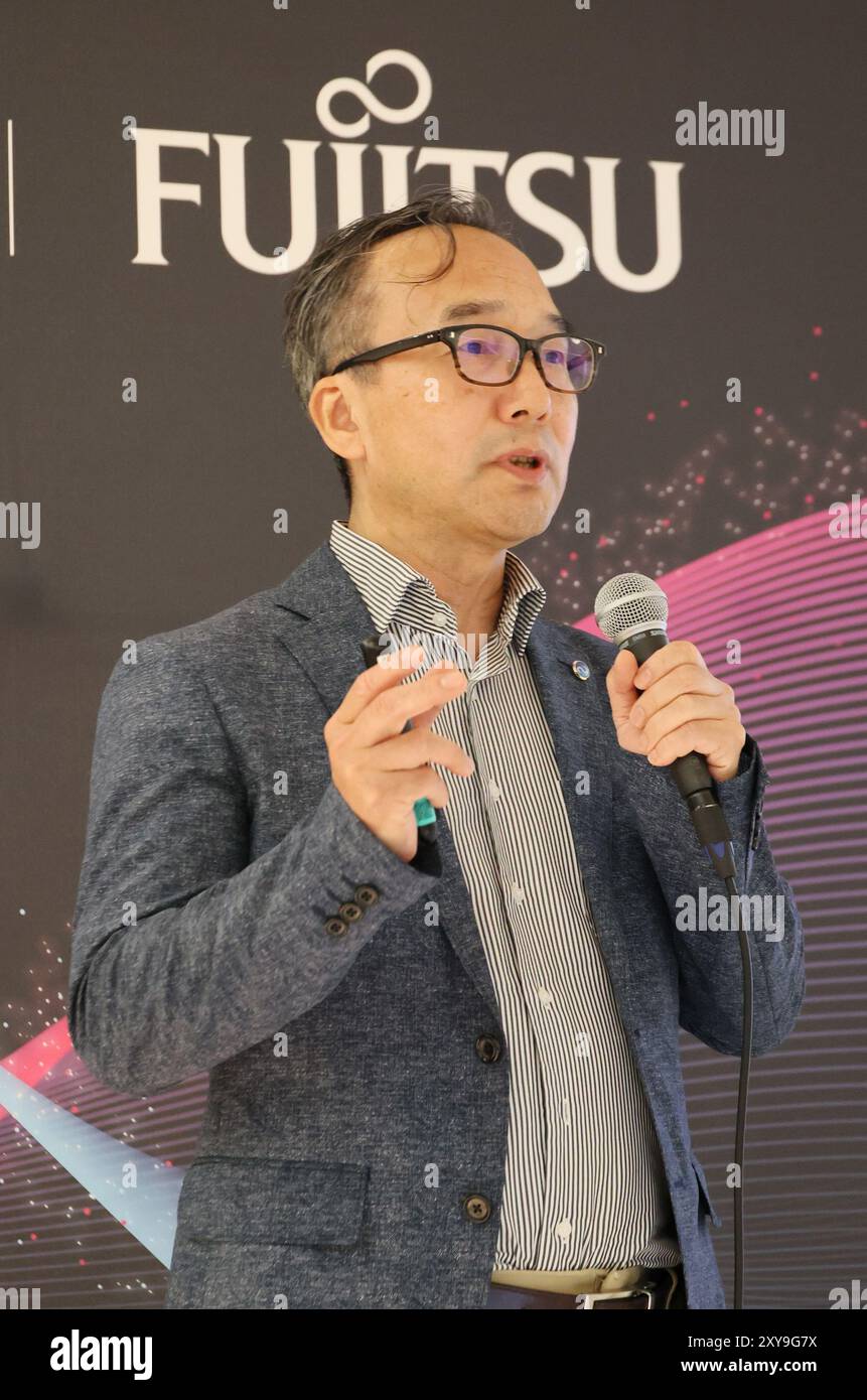 Kawasaki, Japan. 28th Aug, 2024. Japan's computer giant Fujitsu fellow ...