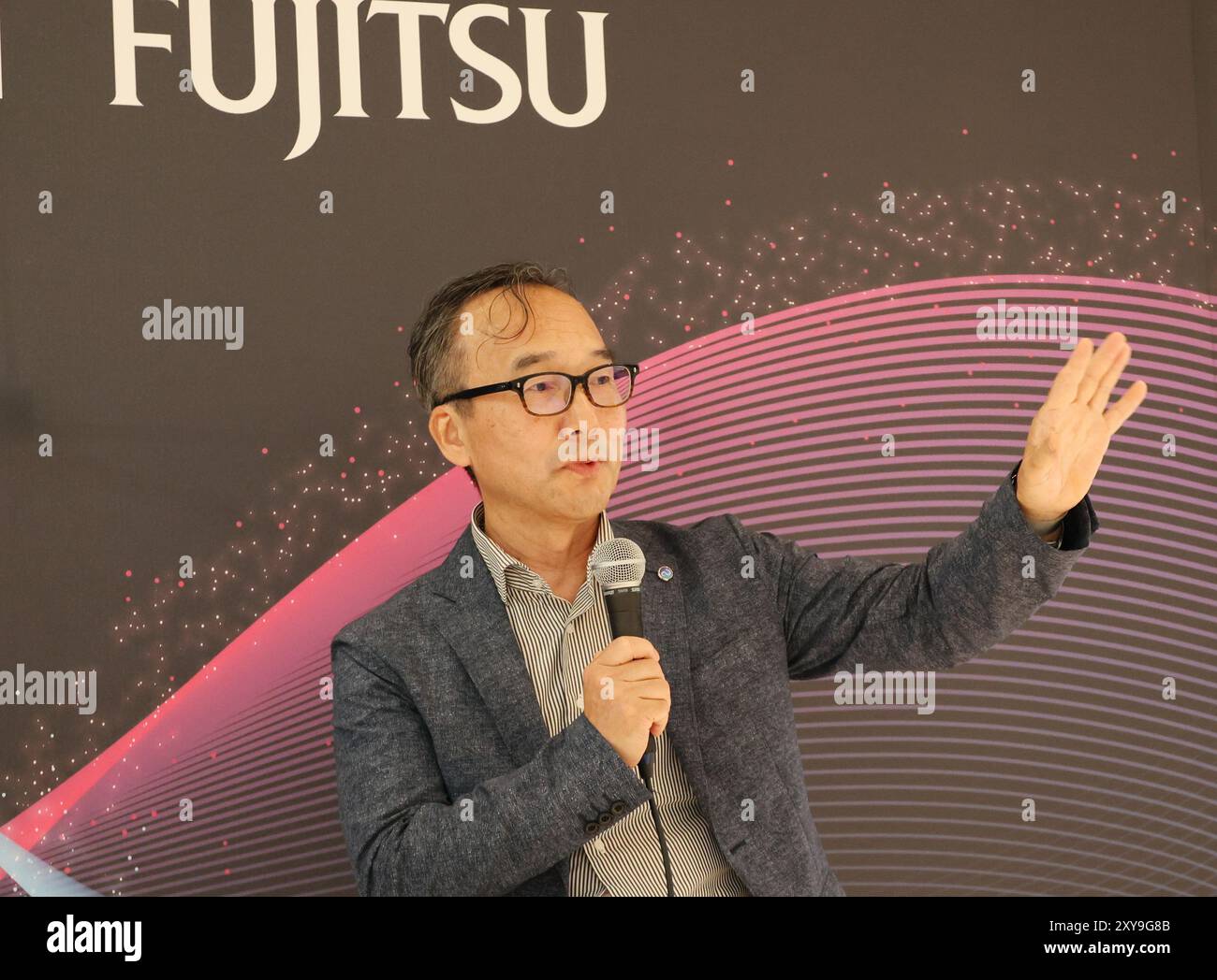 Kawasaki, Japan. 28th Aug, 2024. Japan's computer giant Fujitsu fellow ...