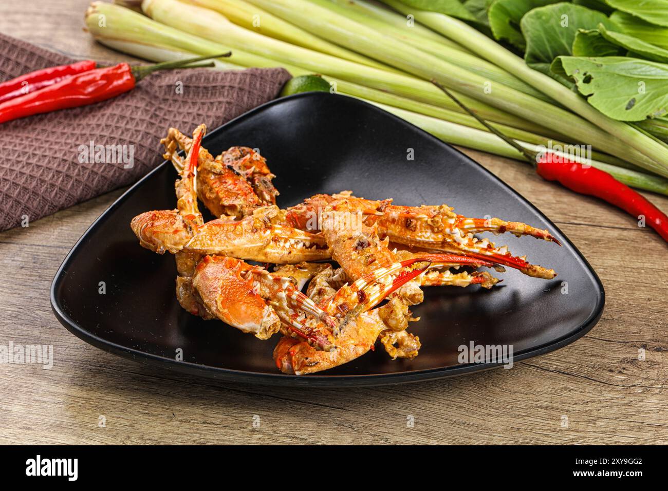 Delicous steamed Spider crab Claws snack Stock Photo - Alamy