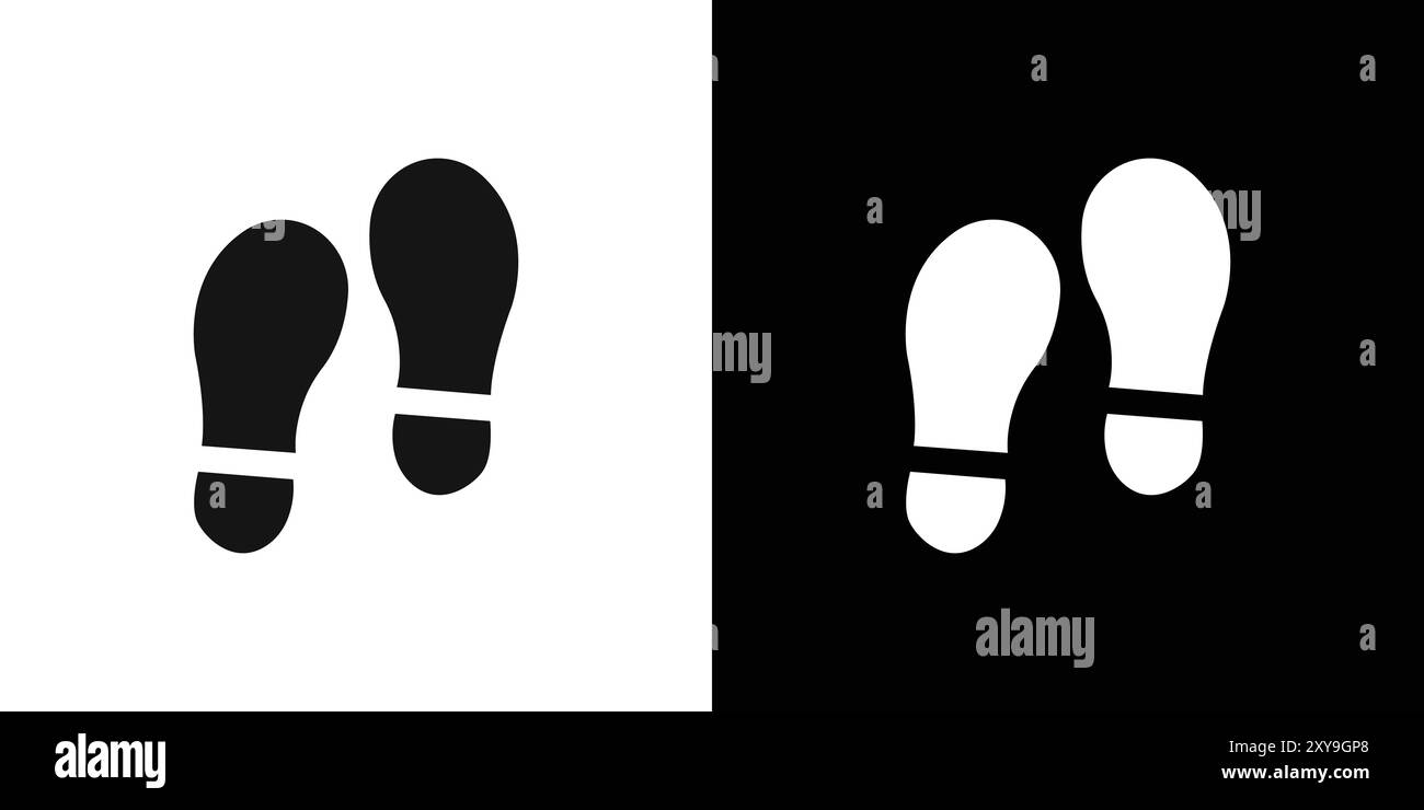 Do not walk barefoot sign icon logo sign vector outline in black and ...