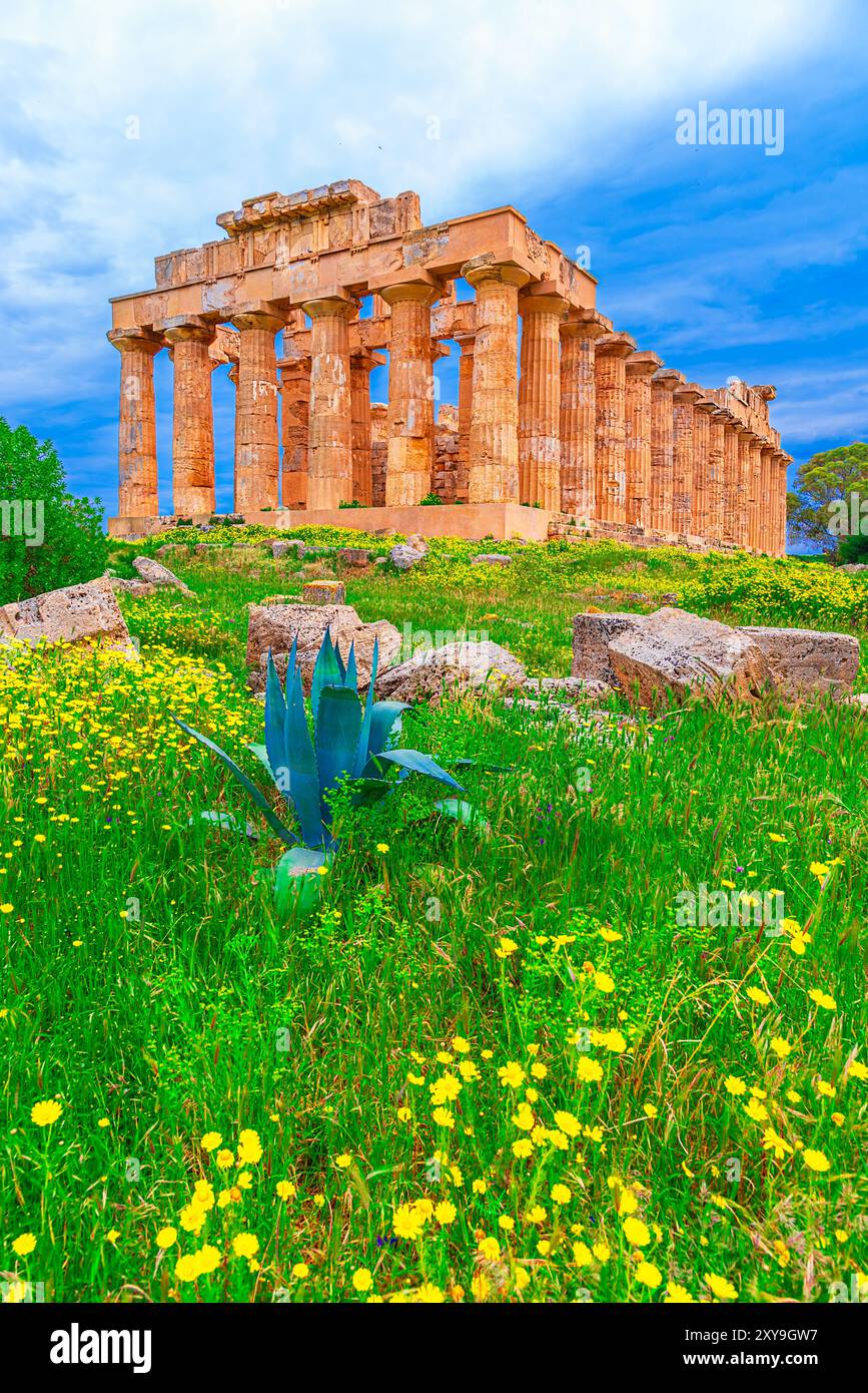 Selinunte, Sicily, Italy. An ancient Greek city on the south-western ...