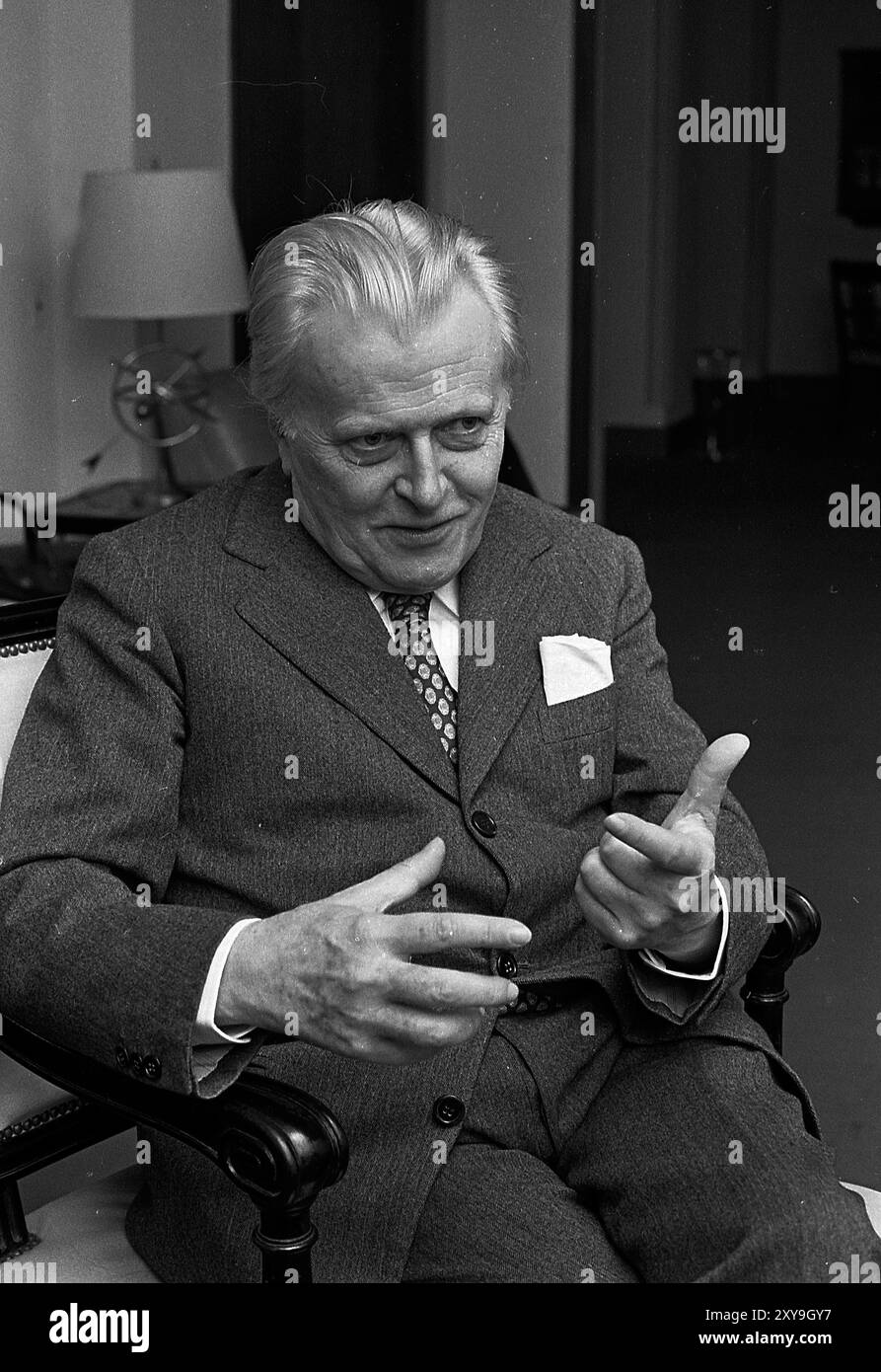 Italian orchestra conductor Gianandrea Gavazzeni during an interview in ...