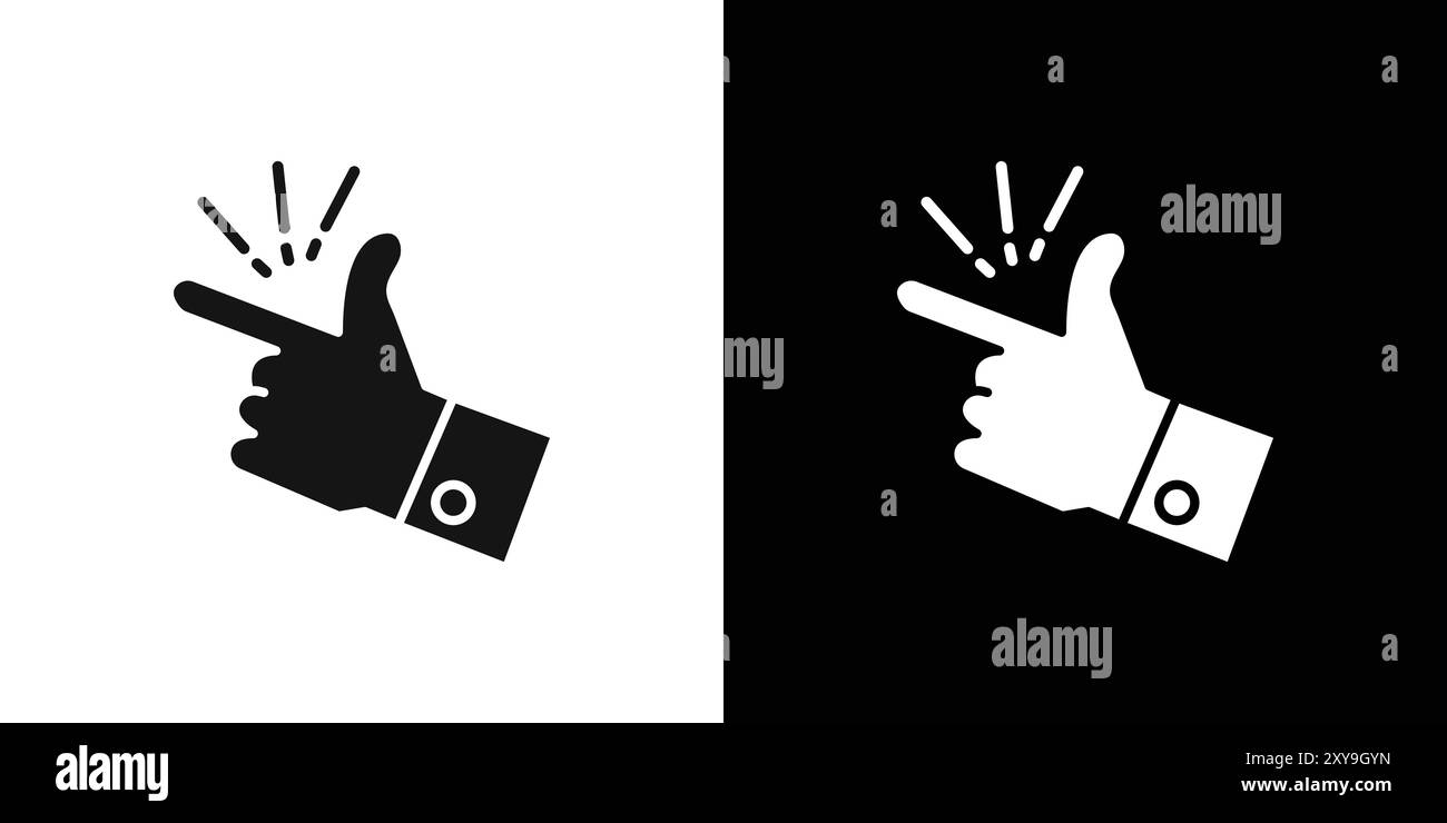 easy icon logo sign vector outline in black and white color Stock ...