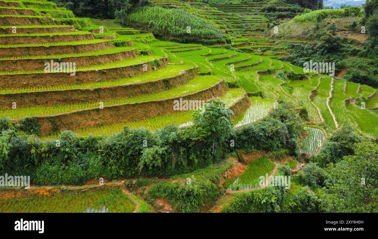 4k aerial river fields landscape hi-res stock photography and images ...