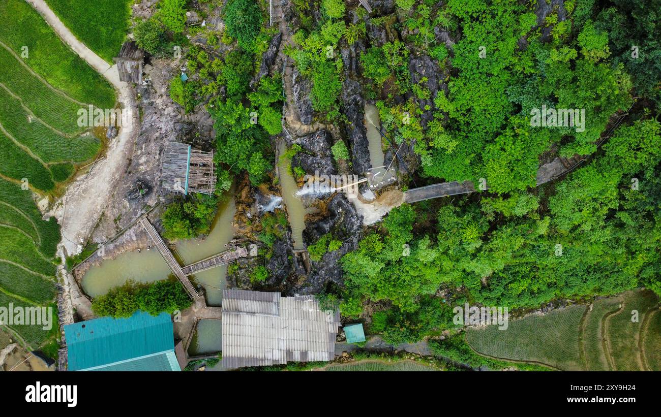 Rice terraces and their irrigation system in the mountains of Sa Pa ...