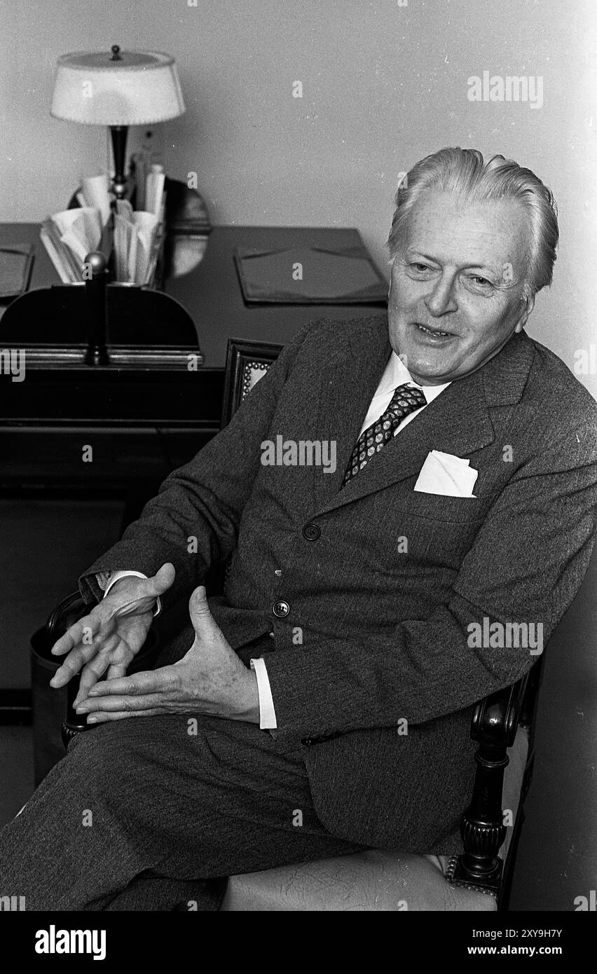 Italian orchestra conductor Gianandrea Gavazzeni during an interview in ...