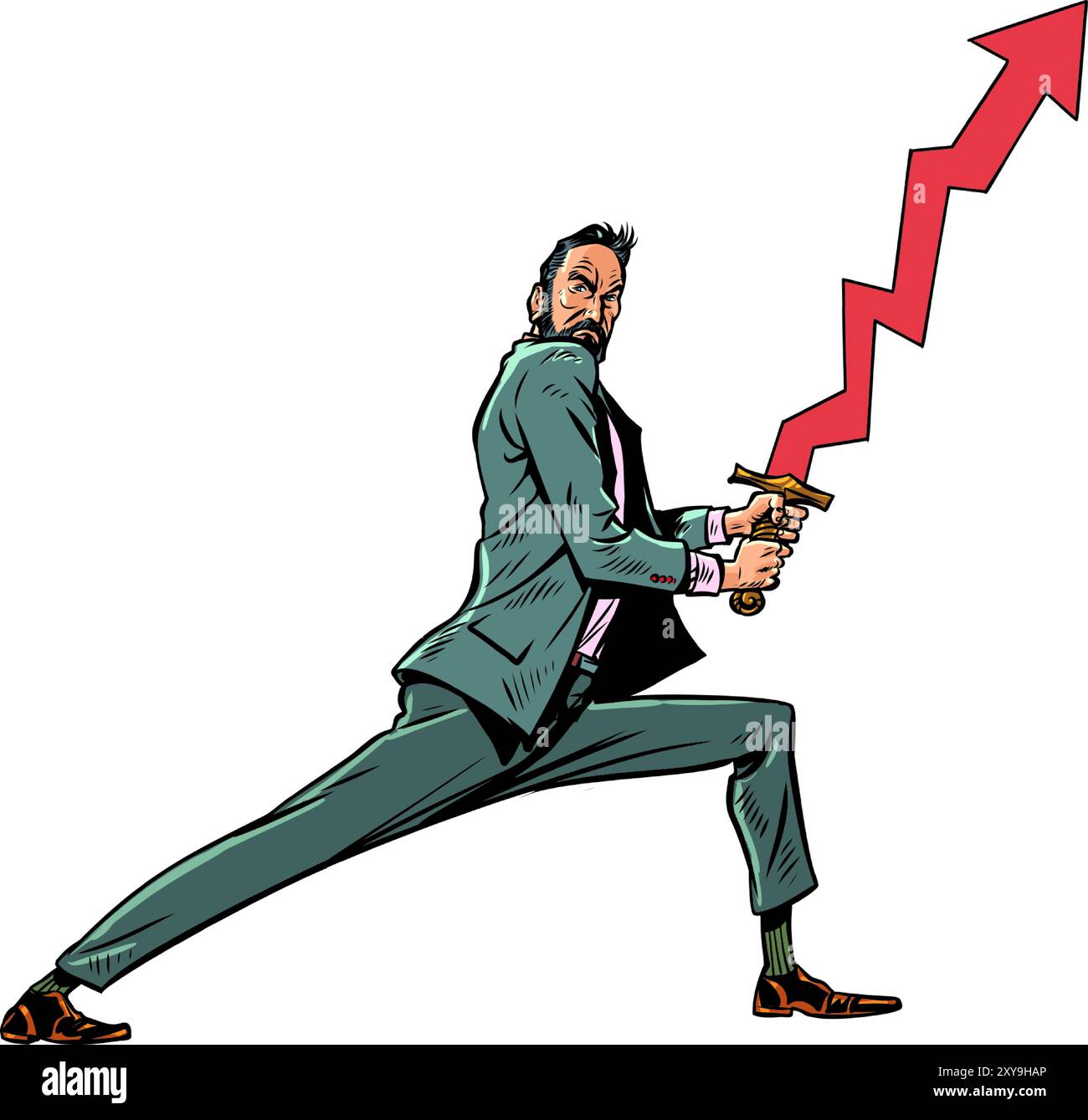 Upward arrow Stock Vector Images - Alamy