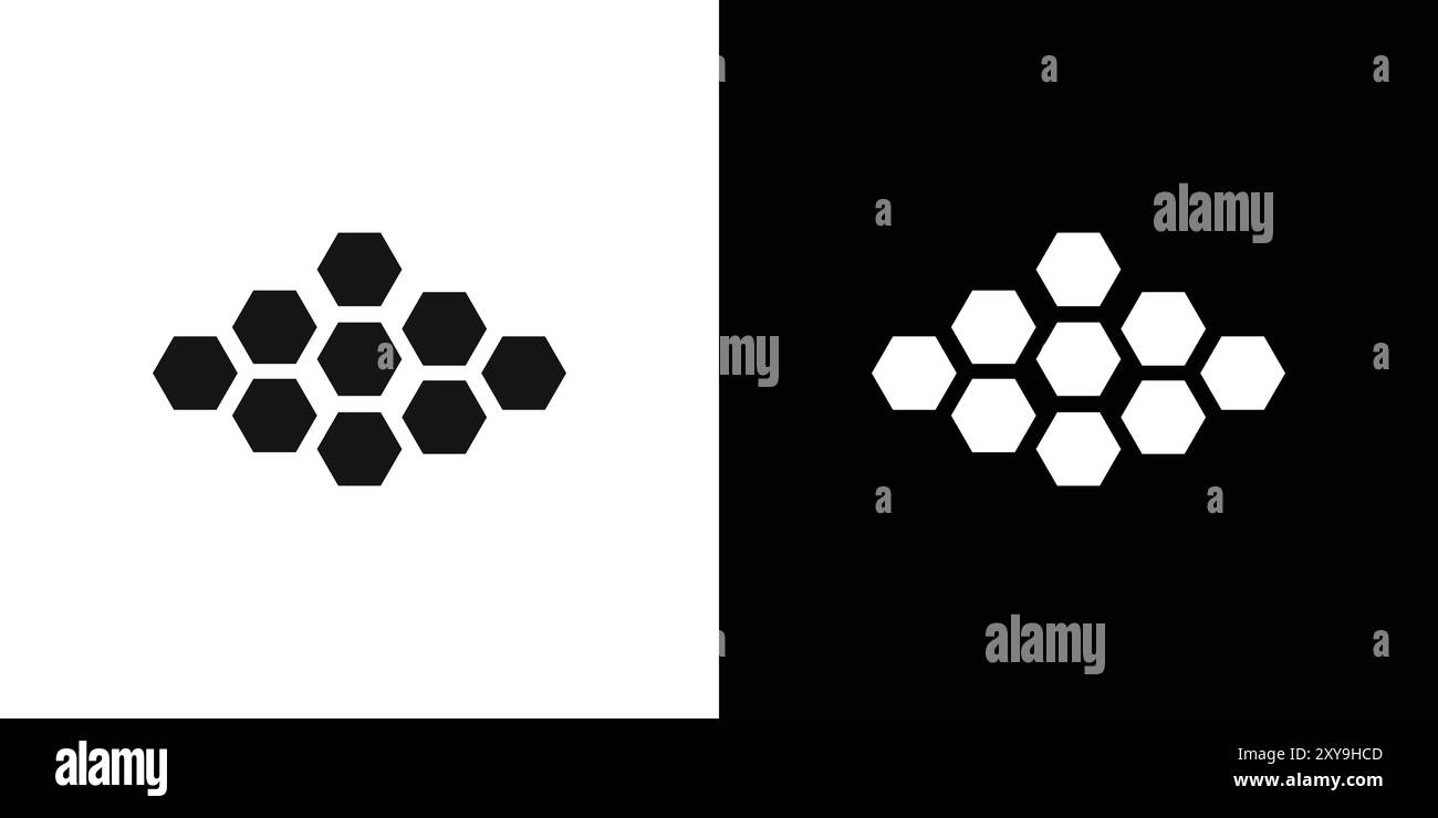 Black and white honeycomb pattern ball Stock Vector Images - Alamy