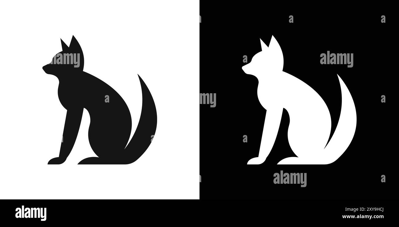 Fox outline Black and White Stock Photos & Images - Alamy